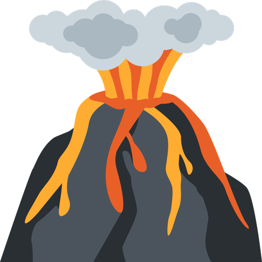 Free Volcano Emoji PNG Download & Meaning | Emojien
