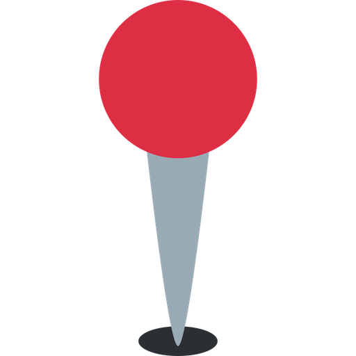 Free Round Pushpin Emoji PNG Download & Meaning | Emojien