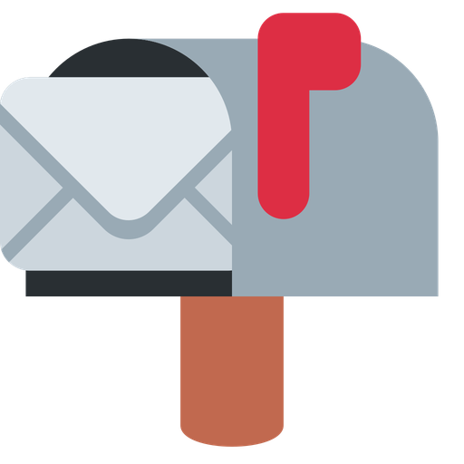 Open Mailbox With Raised Flag Emoji - Download PNG and Copy | Emojien