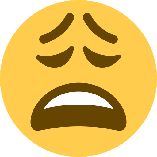 Free Weary Face Emoji PNG Download & Meaning | Emojien