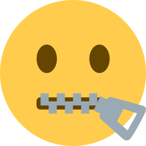 Free Zipper Mouth Face Emoji PNG Download & Meaning | Emojien
