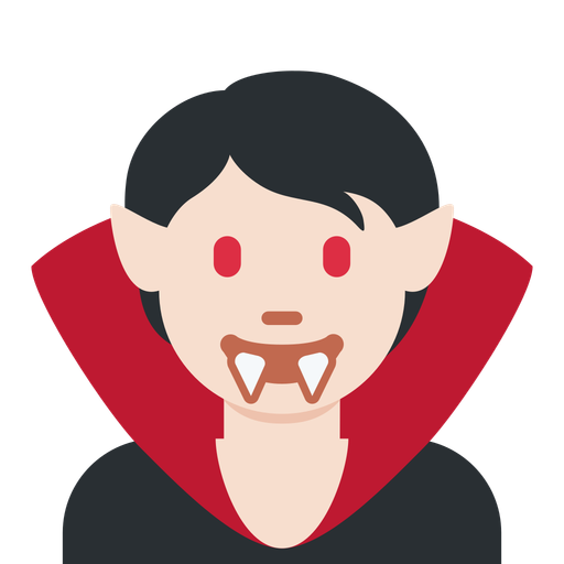 Free Vampire Light Skin Tone Emoji PNG Download & Meaning | Emojien