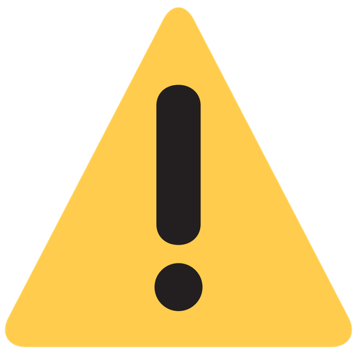 Free Warning Emoji PNG Download & Meaning | Emojien